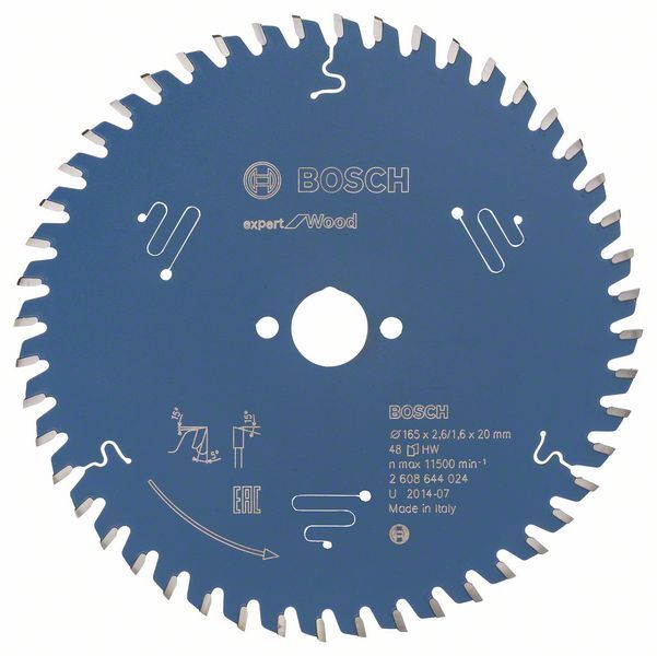 BOSCH List kružne testere Expert For Wood 165x20x2,6/1,6 mm, 48Z ATB 2608644024ID: EK000792489
