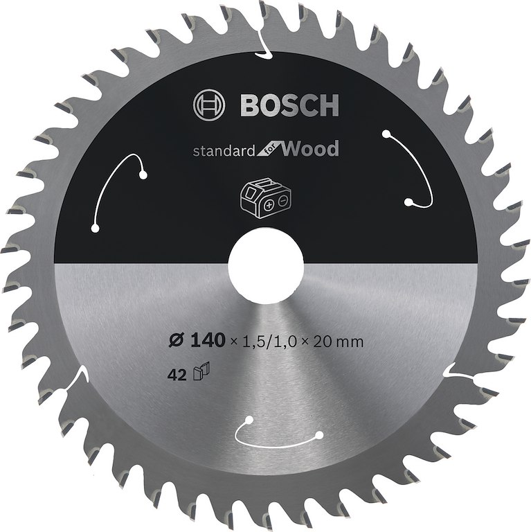 BOSCH Listovi kružne testere Standard for Wood za akumulatorske ručne testere 2608837672ID: EK000791651