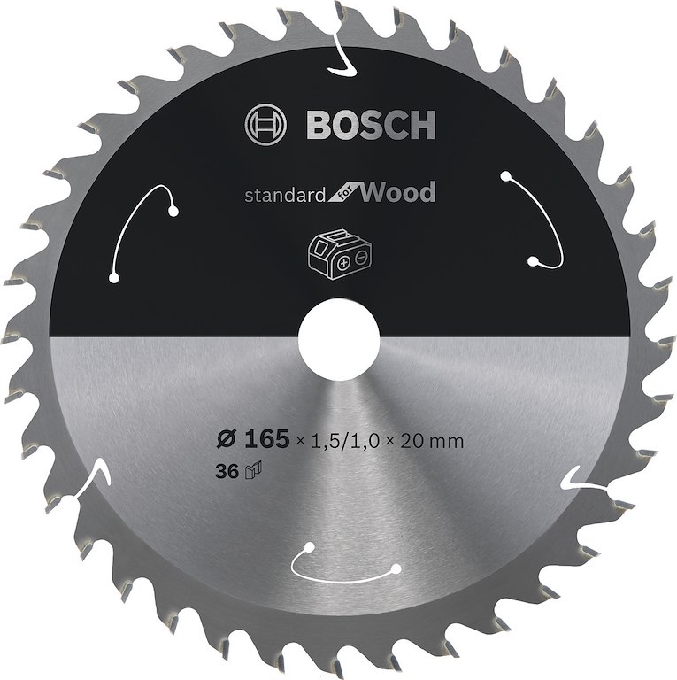 BOSCH Listovi kružne testere Standard for Wood za akumulatorske ručne testere 2608837686ID: EK000789905