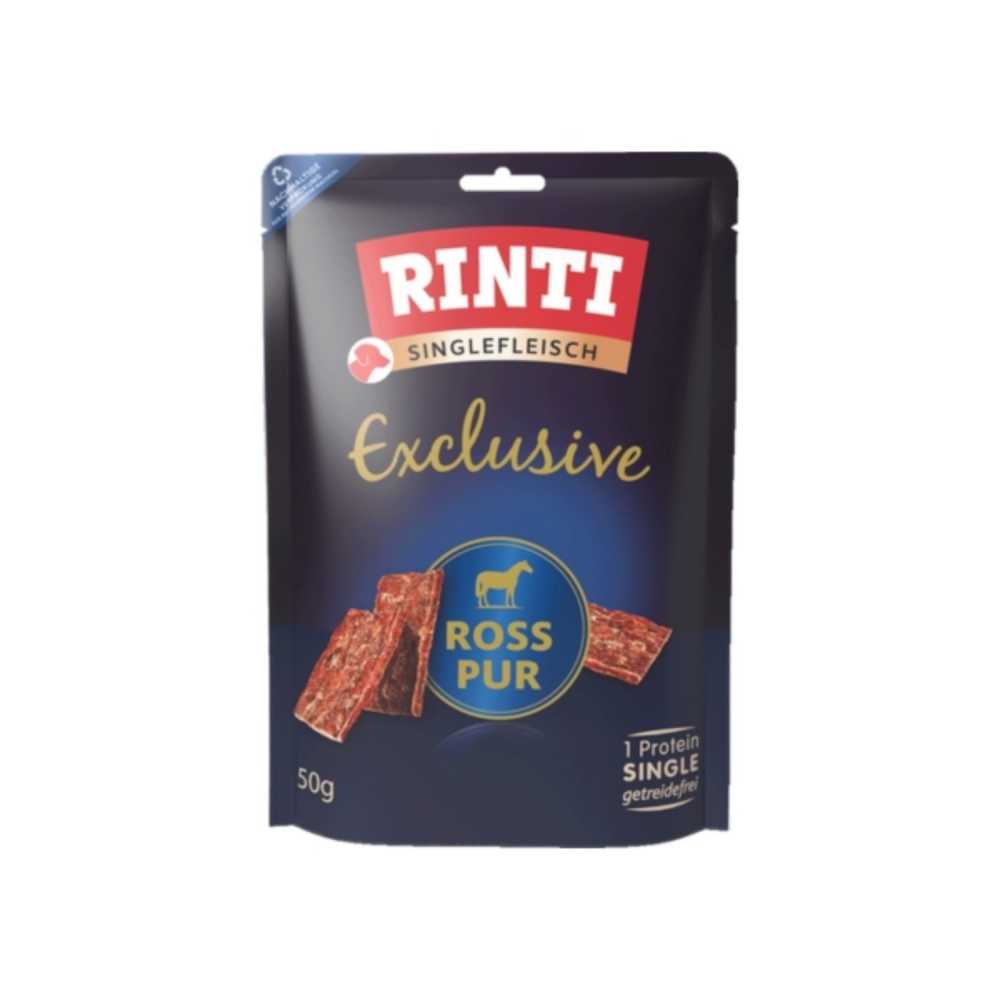 Rinti Exclusive poslastica za pse - Čisto meso konja 50g