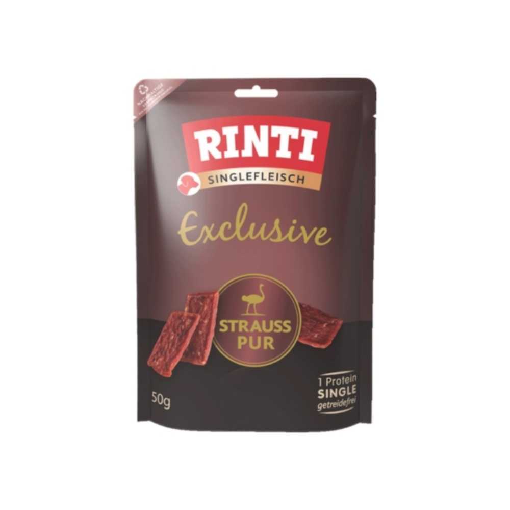 Rinti Exclusive poslatica za pse - Čisto meso noja 50g