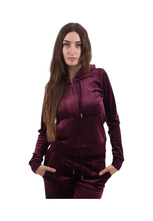 Juicy Couture Ženski duks sa kapuljačom Robertson, Bordo