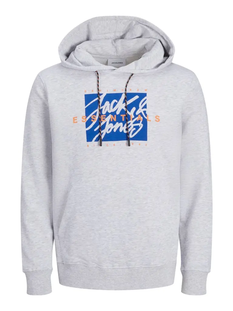 JACK & JONES Muški duks 12268440, Sivi