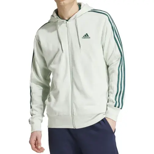 Adidas Muški gornji deo trenerke M 3S FT FZ HD, Beli