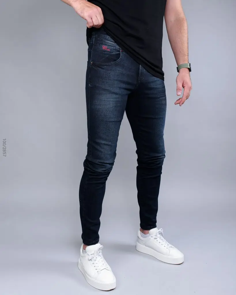 Denistar Muške farmerke 100/2857, Slim fit, Crne