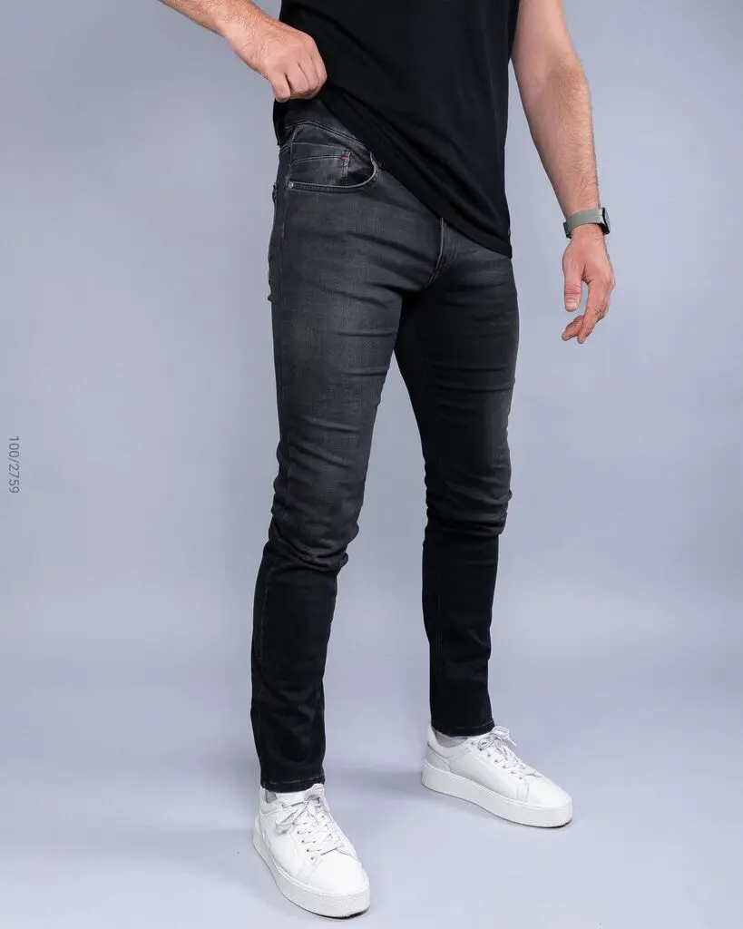 Denistar Muške farmerke 100/2759, Slim fit, Crne