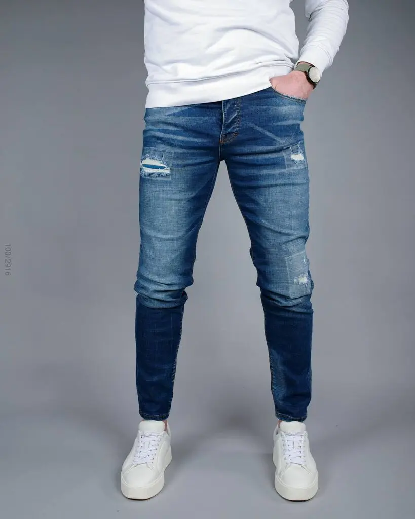 Denistar Muške farmerke 100/2916, Slim fit, Tamnoplave