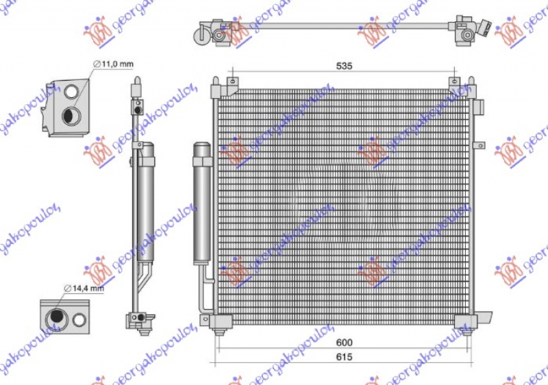 HLADNJAK KLIME 2.0 Si4 BENZIN - 2.0 Sd4/Td4 DIZEL (631x572)