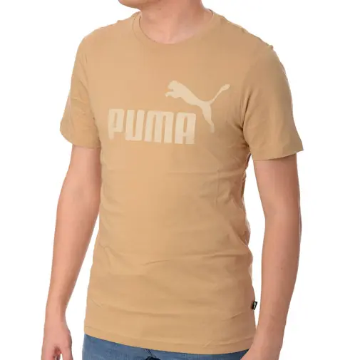 PUMA Muška majica ESS LOGO TEE (S), Braon