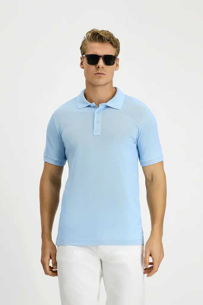 Kigili Muška polo majica, Slim Fit, Svetloplava