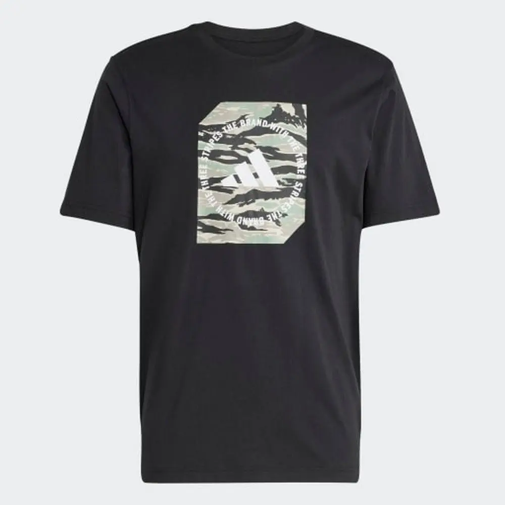 Adidas Muška majica m c camo box t M, Crna
