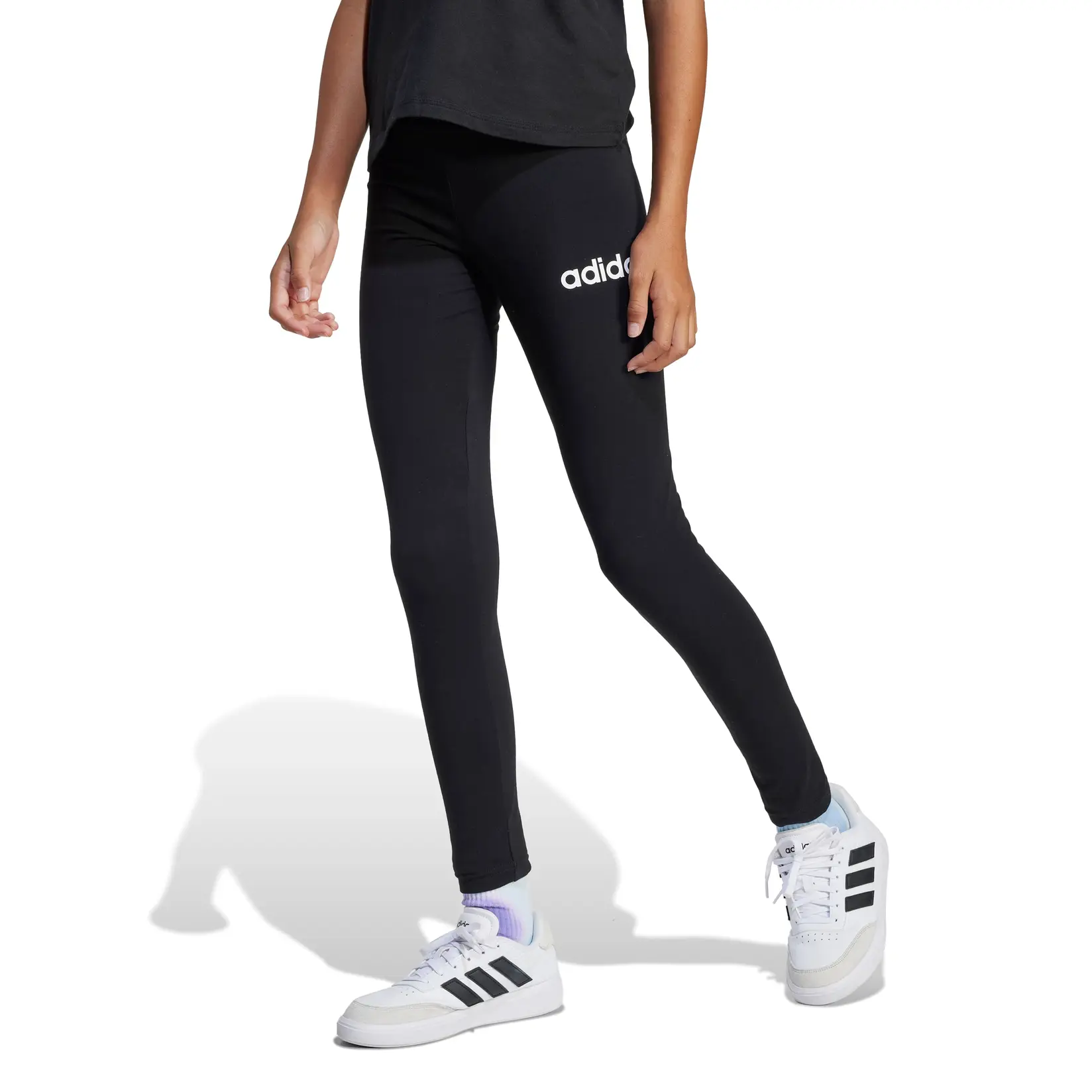 Adidas Helanke za devojčice Jg Lin Leg 230, JC9741, Crne