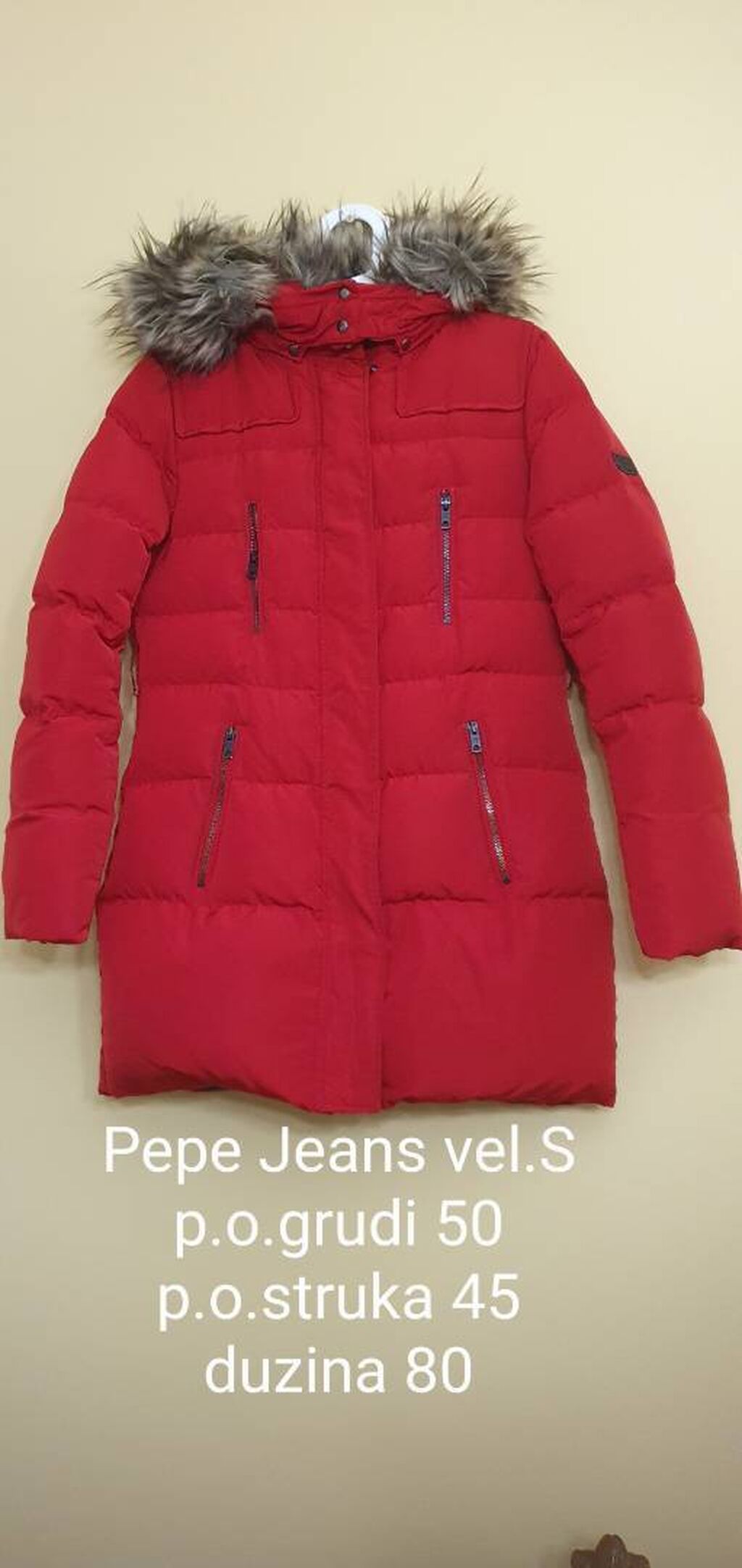 Pepe Jeans, S (EU 36), Sa postavom, Perje