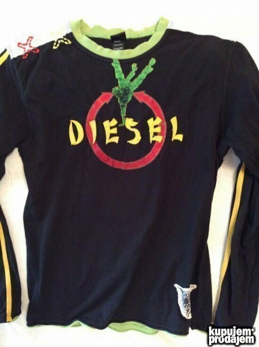 DIESEL originalni duks M - L 100% cotton Ramena 47-8cm rukav