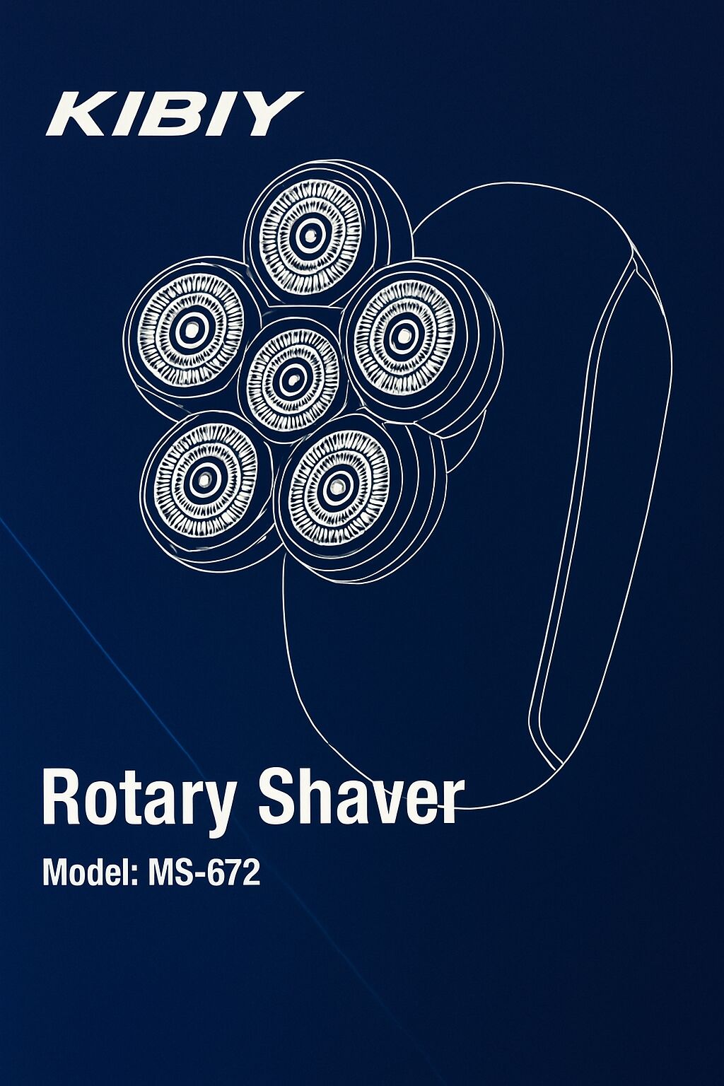 KIBIY Rotary Shaver – model MS-672 - Rotacioni električni brijač sa