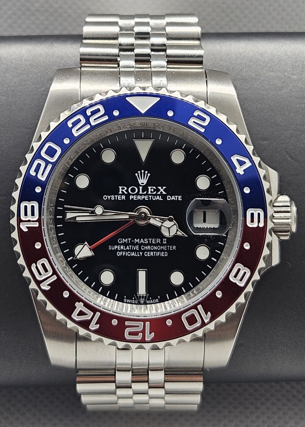 Rolex GMT‑Master II Pepsi Jubille - Prečnik sata 40mm. - Kućište i
