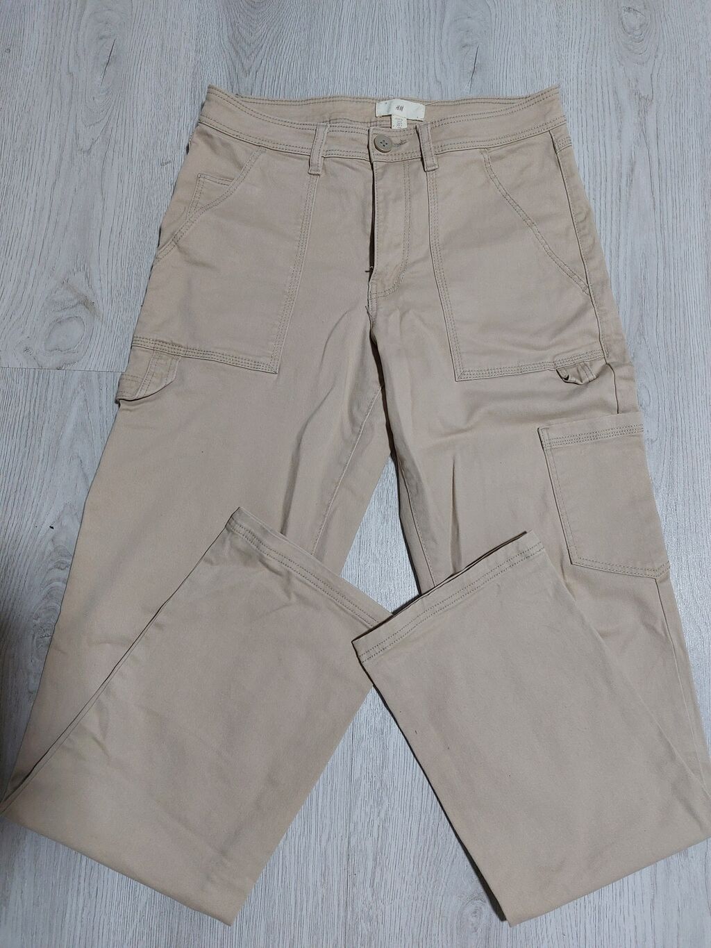 Pantalone, S, H&M, Dzeparke, bоја - Bež