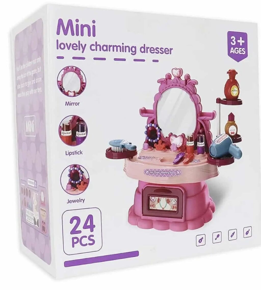 Mini Lovely Charming Dresser – set za igru šminkanja i ulepšavanja -