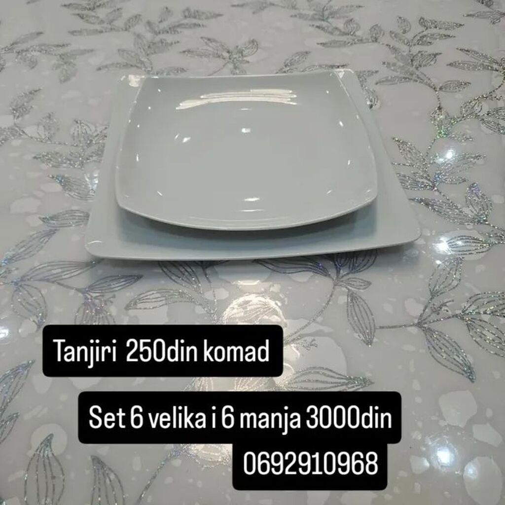 Tanjiri – elegantni beli modeli u više oblika (kvadratni i okrugli)