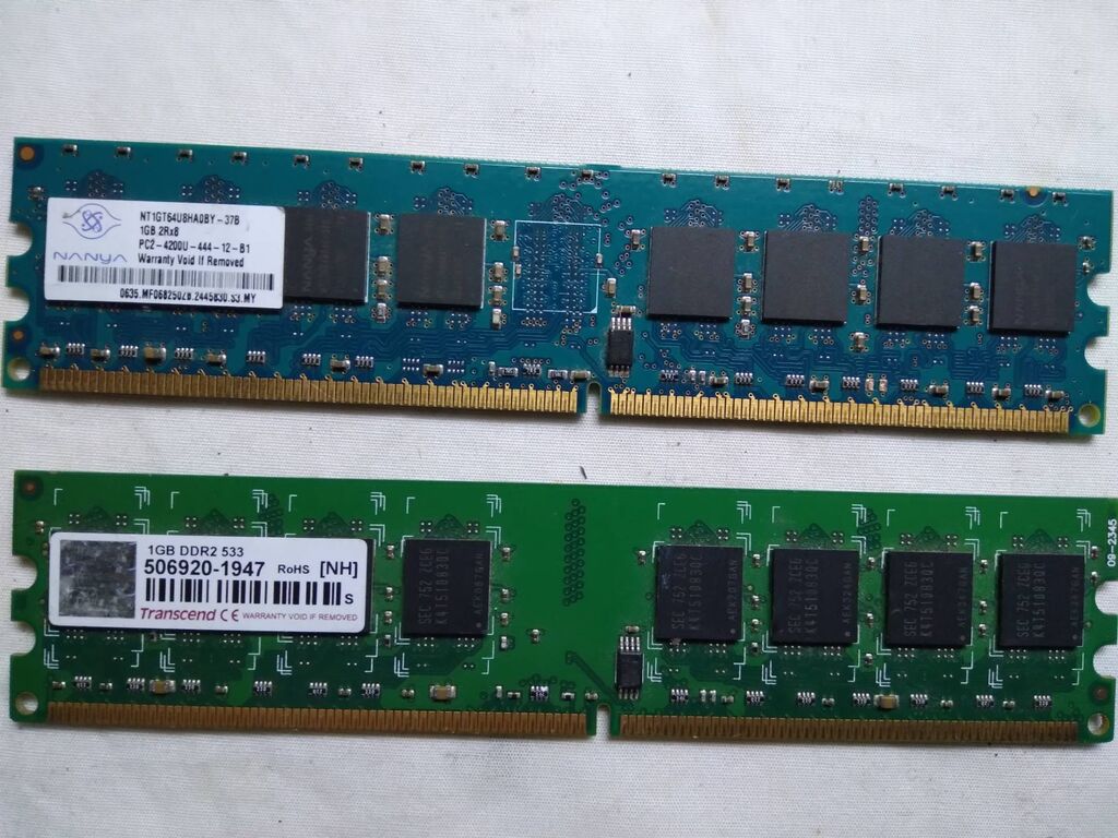 RAM memoriju 1GB,koriscene,cena za kom