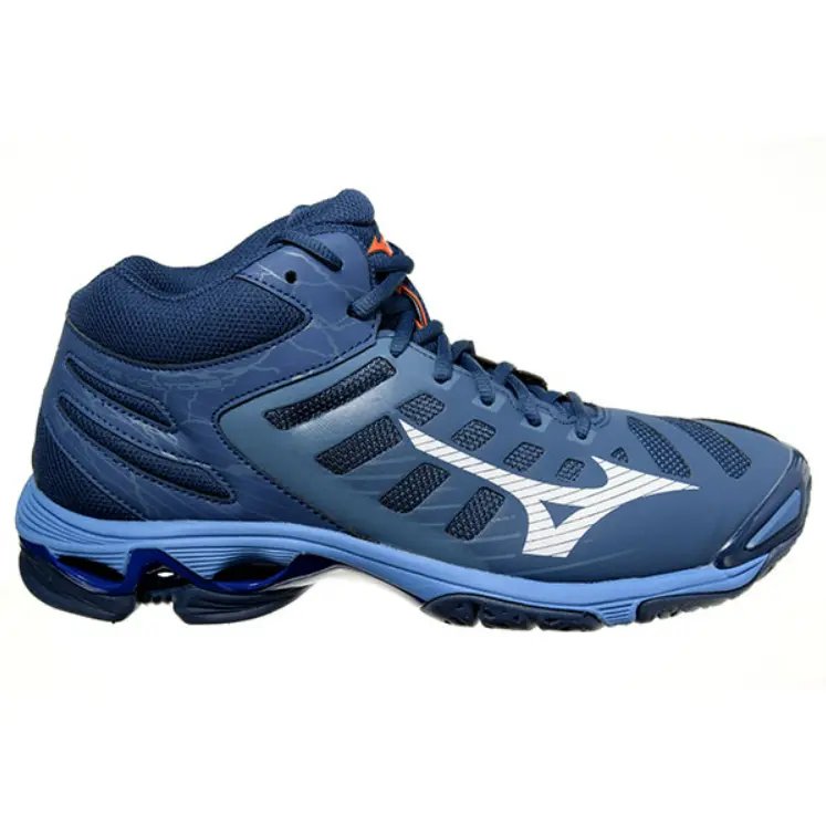 MIZUNO Duboke patike za odbojku WAVE VOLTAGE MID teget