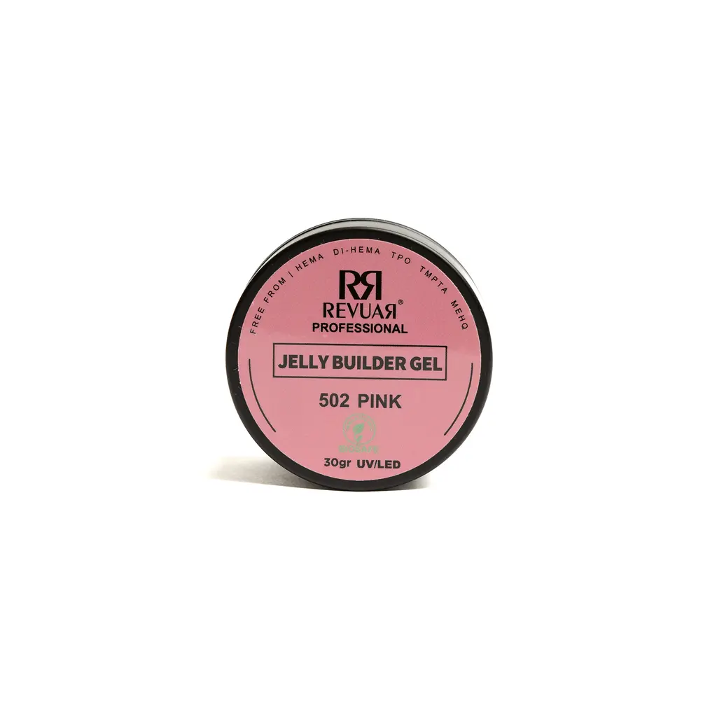 Revuar Jelly Builder Gel za nokte 502, 30g, Hema Free, Roze