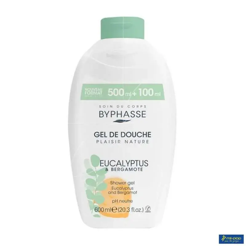 Byphasse gel za tuširanje - eukaliptus i bergamot 600 ml
