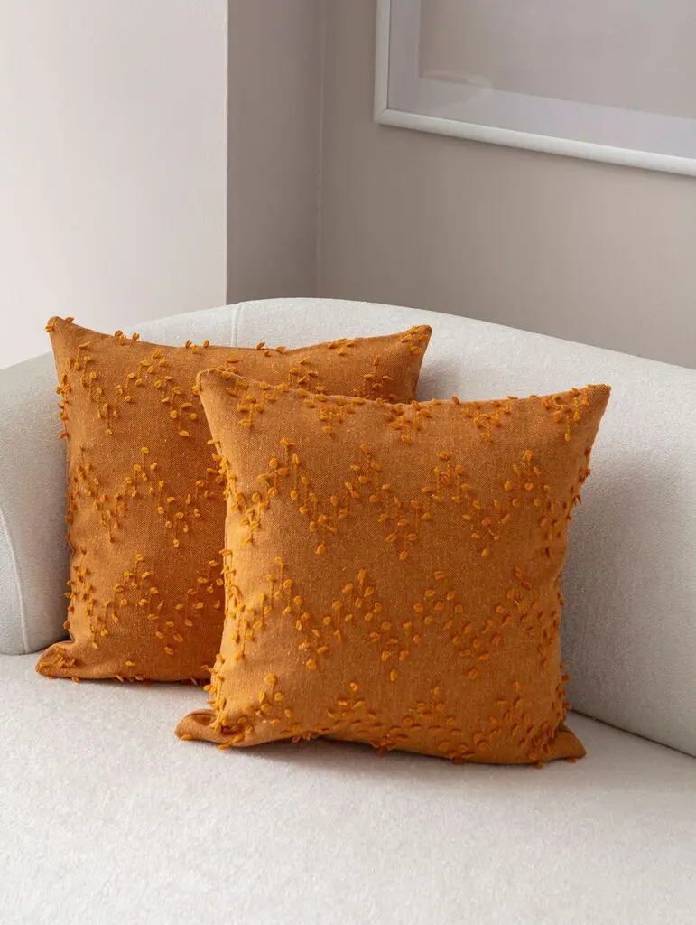 Aberto Design Set dekorativnih jastučnica Tuffet, 43x43 cm, 2 komada, Narandžasta