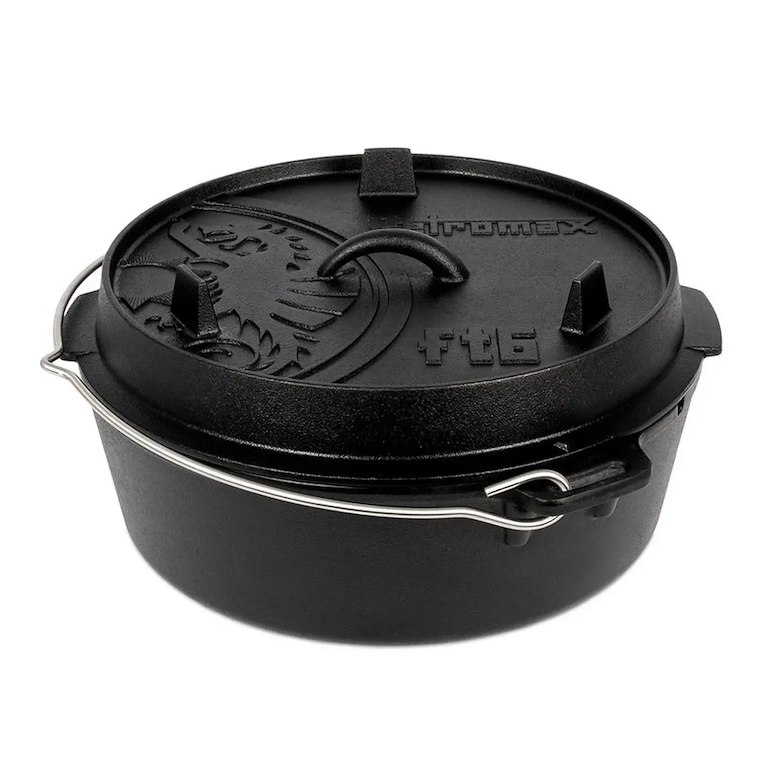 Petromax Dutch Oven lonac od livenog gvoždja s ravnim dnom FT6 - T