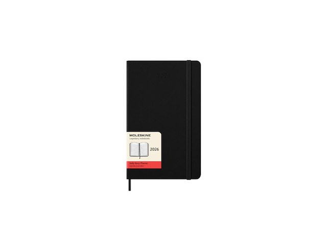 Agenda džepna 2026 - Moleskine, Daily planner, 12 Months, Black, hard