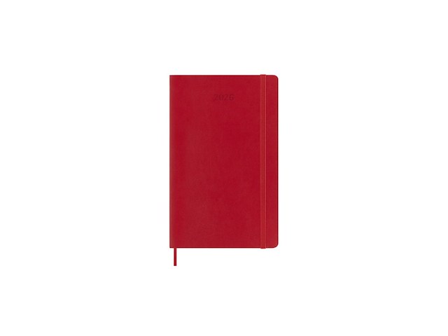 Agenda džepna 2026 - Moleskine, Daily planner, 12 Months, Red, soft