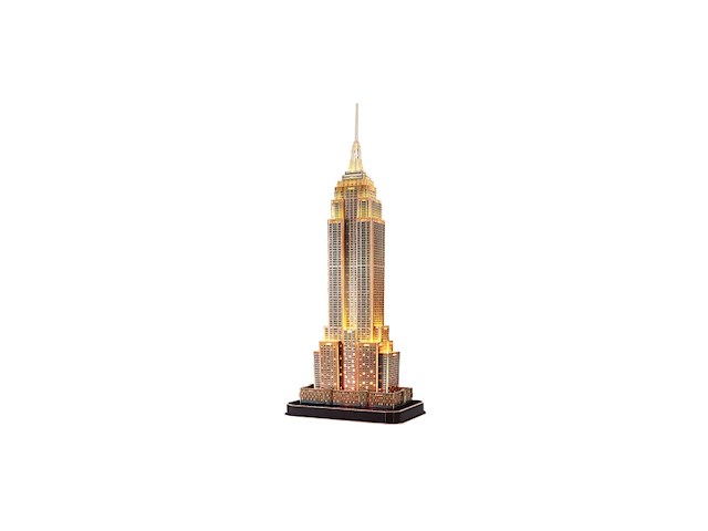 3D Puzla - CubicFun, Night Edition, Empire State Building