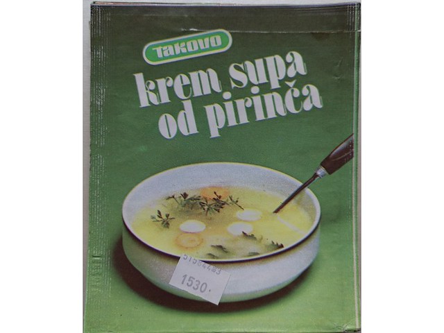 Takovo krem supa od pirinca