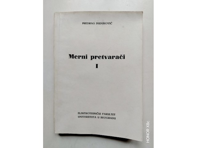 Predrag Duduković, MERNI PRETVARAČI 1 i 2