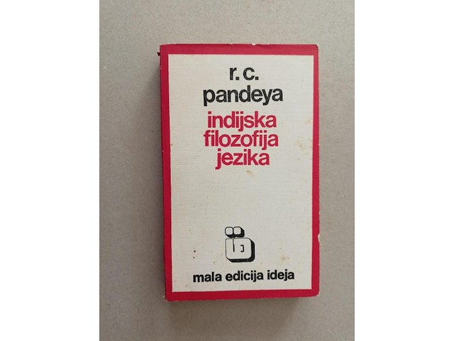 Indijska filozofija jezika - R. C. Pandeya