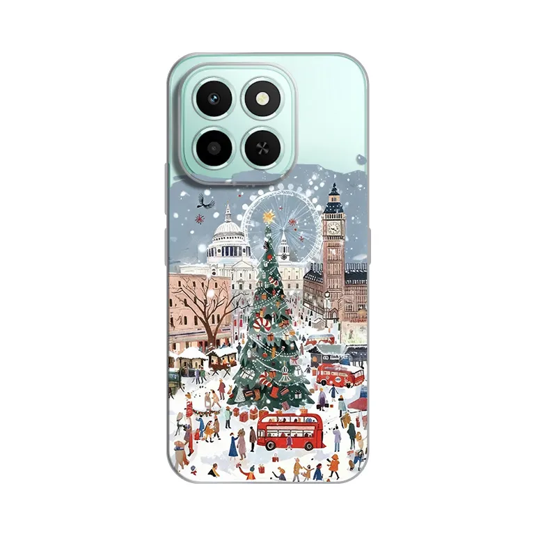 Maska Silikonska Print Skin za Honor X6c Christmas Town