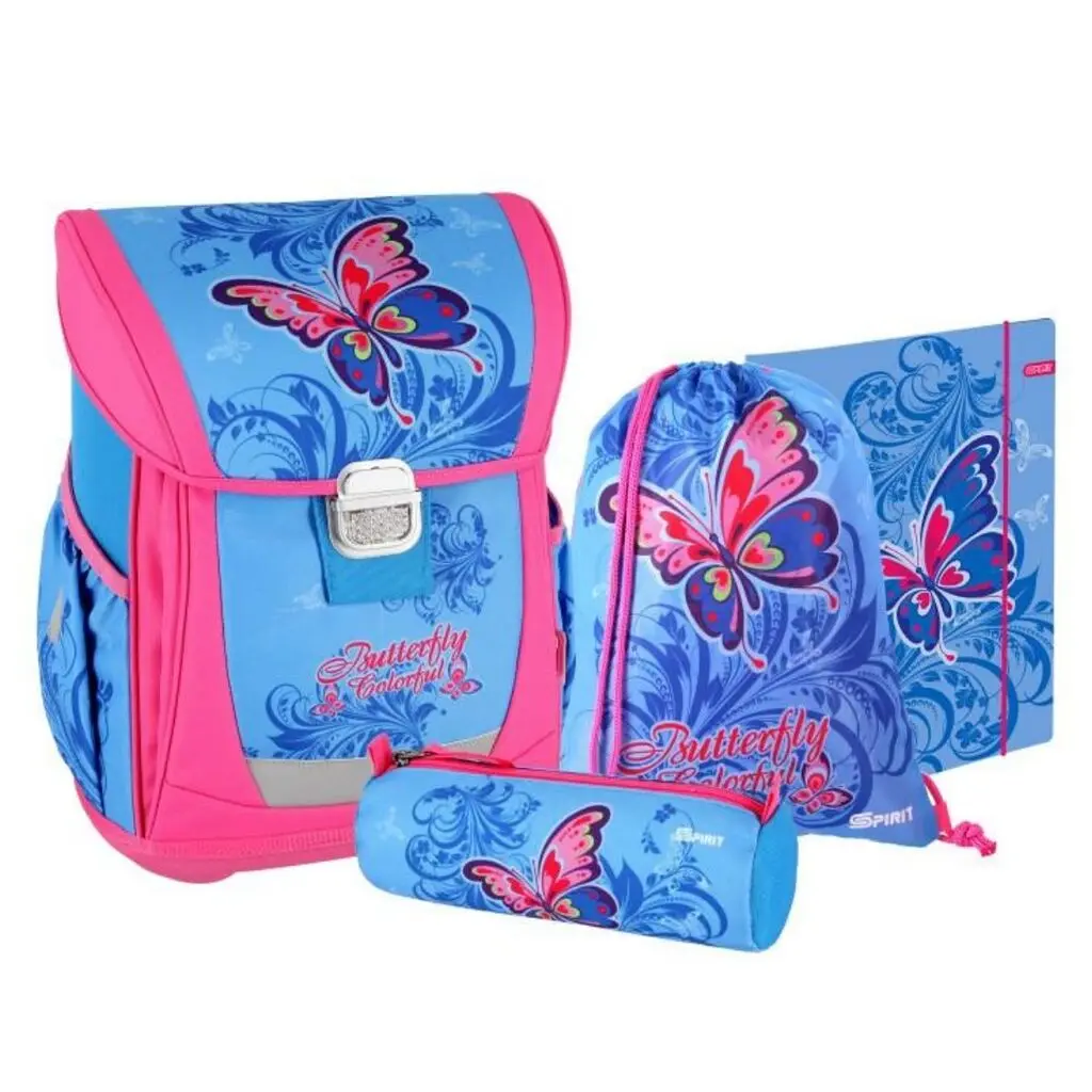 Spirit Dečiji set Anatomski ranac 4u1, Butterfly Cool