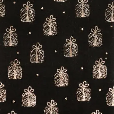 The Unique Paper Company Ukrasni papir Glitterati, 2m, Crni