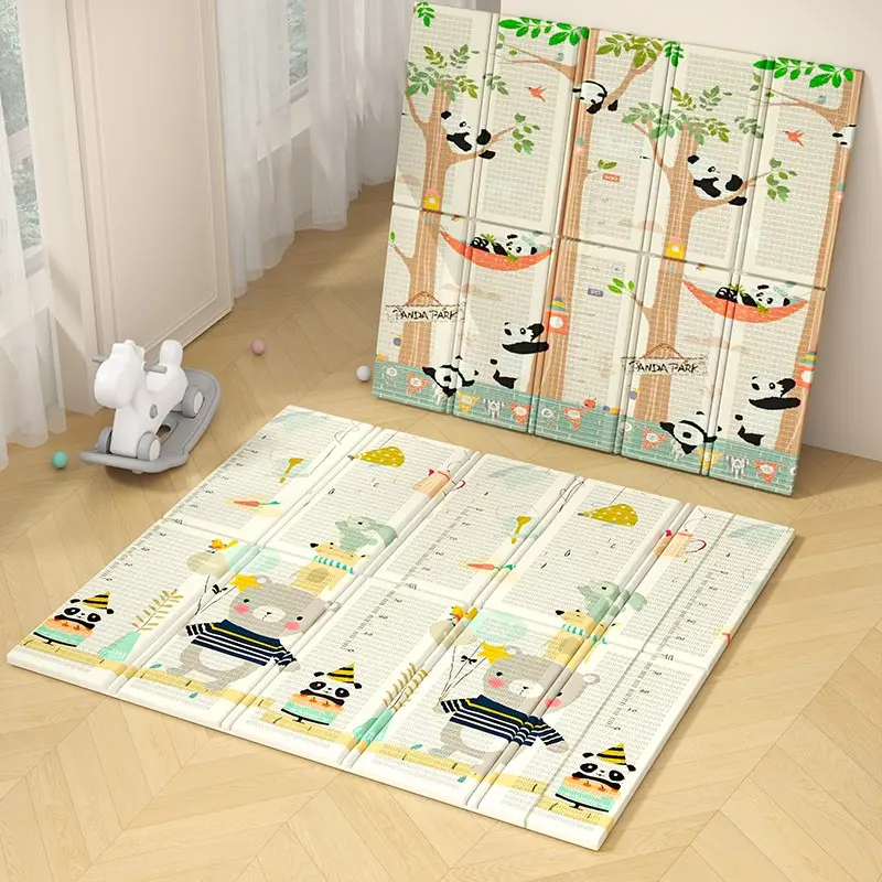 Baby Line Premium Collection Podloga za igru BEAR BIRTHDAY PARTY + PANDA 180x200x1cm
