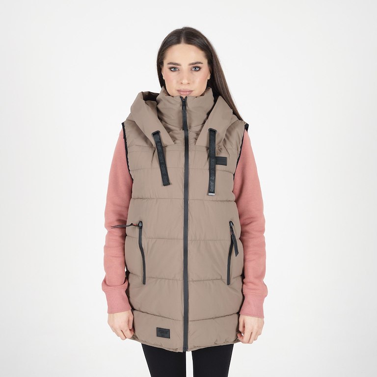 GEOGRAPHICAL NORWAY Prsluk dolbar taupe db lady 056 W