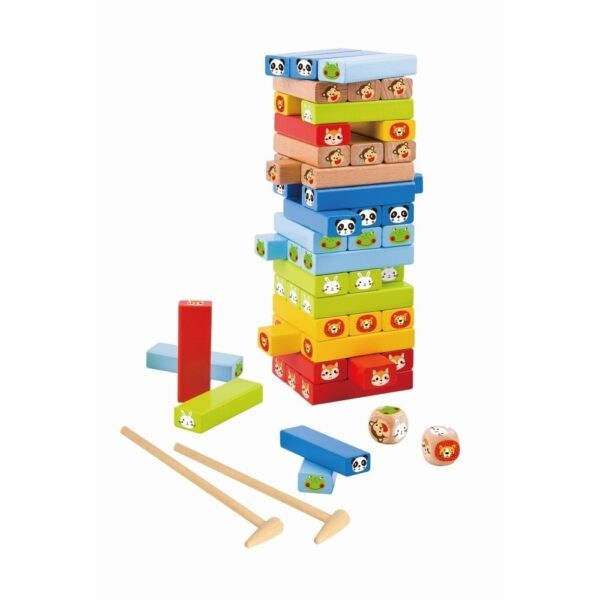 Tooky toy drvena jenga životinje 704