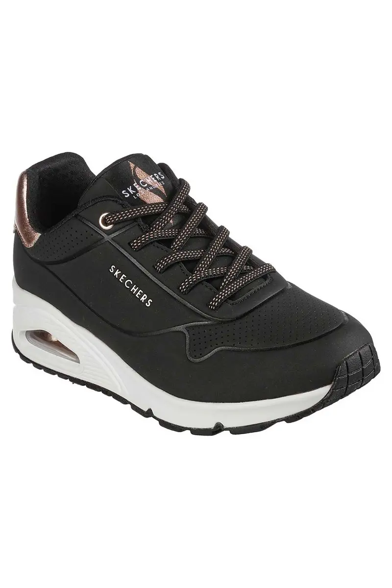 SKECHERS Ženske sportske patike Uno Shimmer away crne