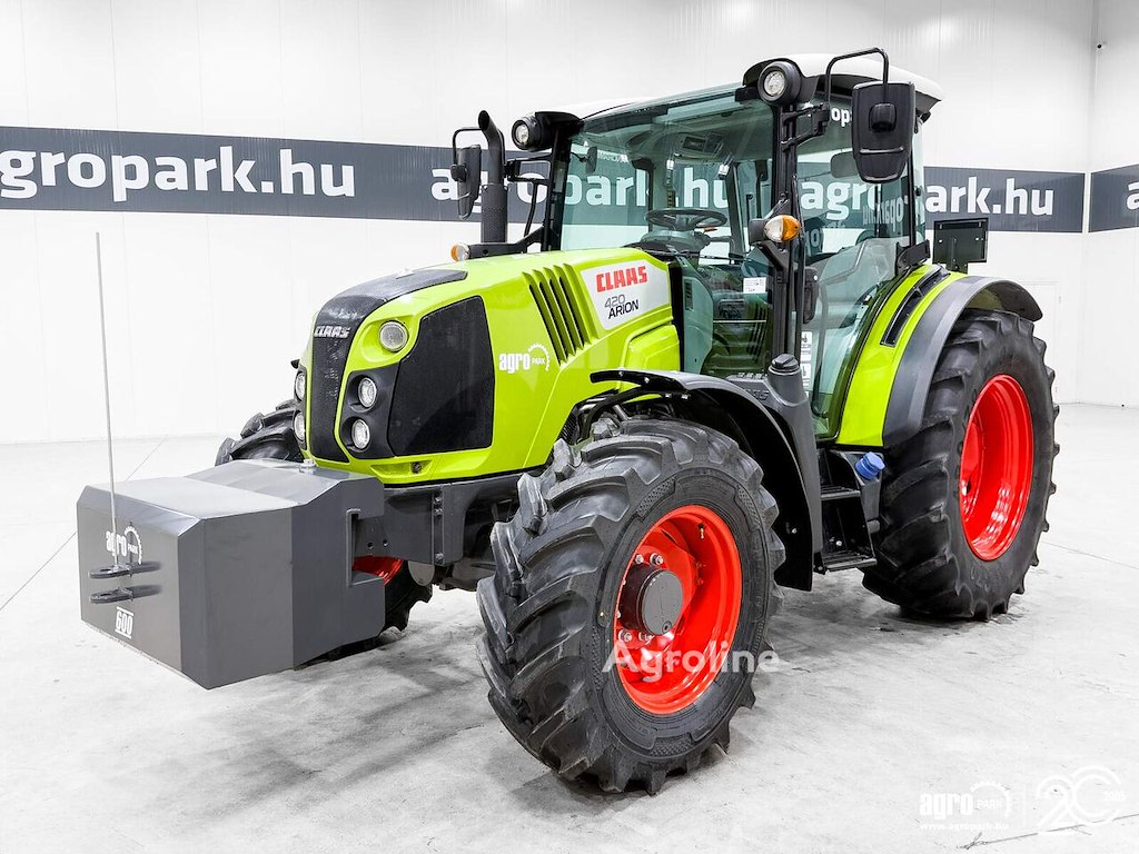 Claas Arion 420 Quadrishift 40 km/h, 3 pair of SCVs, air brakes traktor točkaš