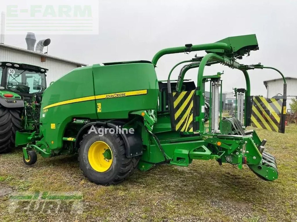 John Deere c441r mit mantelfolienbindung balirka za četvrtaste bale