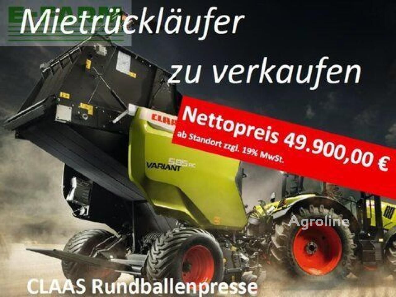 Claas variant 585 rc pro balirka za četvrtaste bale