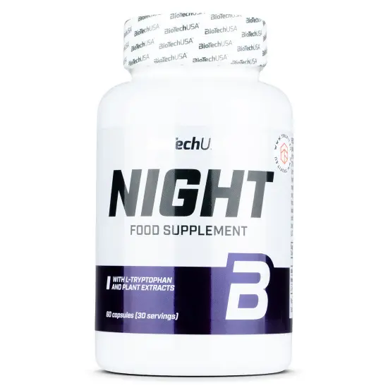 Biotechusa Kapsule za melatonin Night, 60 kapsula