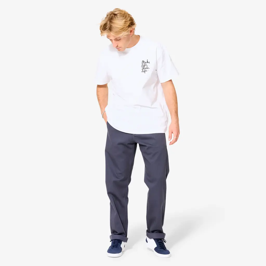 Sive pantalone za skejtbording Chino CN500