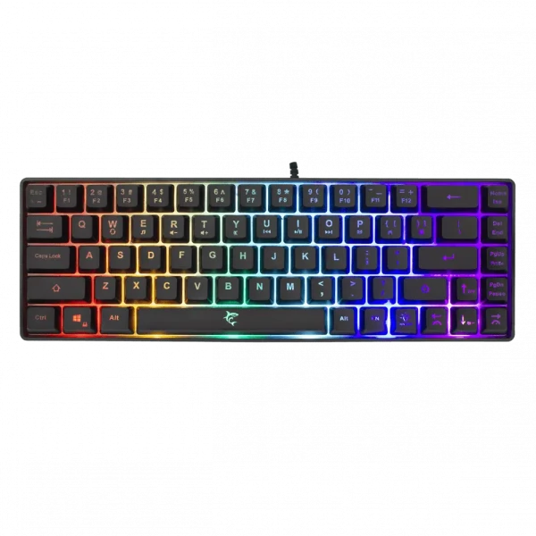Tastatura White Shark RONIN TKL/Membranska/RGB/Crna/US