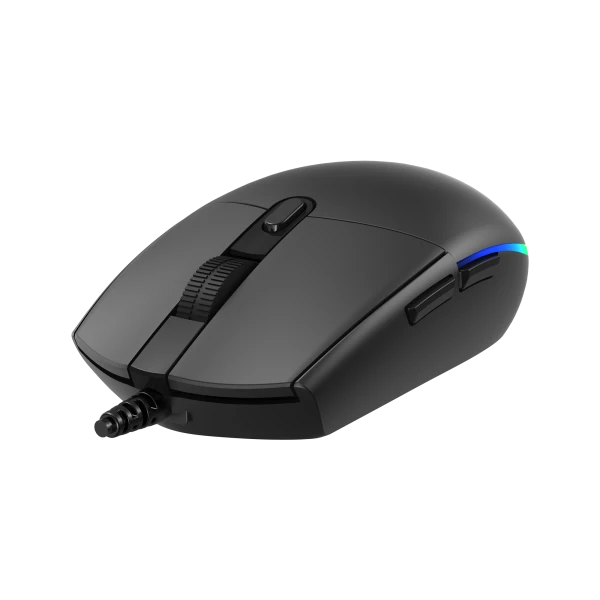 Miš Baracuda CRAB 3600DPI/6D/Optički/RGB/Crna
