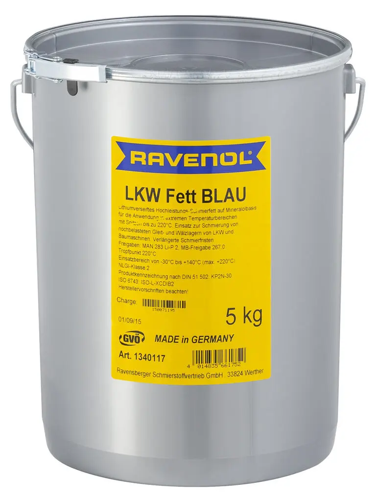 Ravenol Mast za podmazivanje LKW Fett Blau, 5 kg